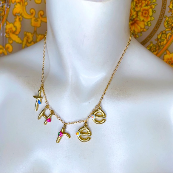 Susan Alexandra | Jewelry | Susan Alexandra Gold Three 6 Necklace ...